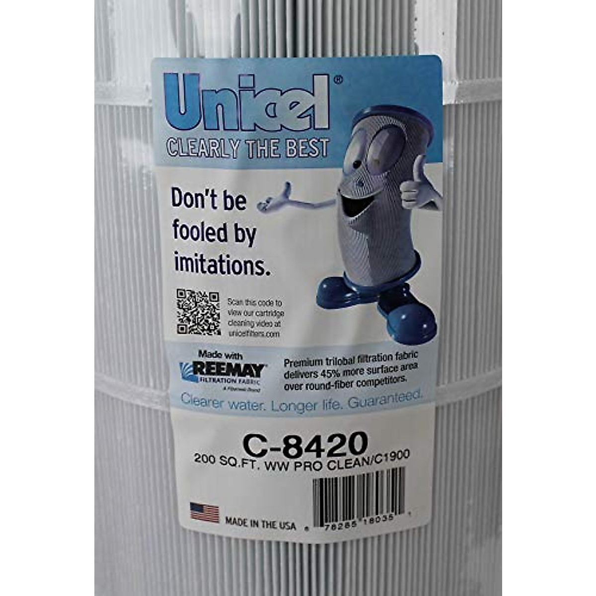 Unicel C8420 Hayward Hot Tub and Spa 8 Inch Filter Pump 200 Square Foot Replacement Cartridge for Hayward and Waterway Plastics Filters