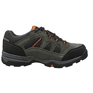 Hi-Tec Men's BANDERRA II Low WP Wide Rise Hiking Boots, Grey Charcoal Graphite Burnt Orange 51, 11