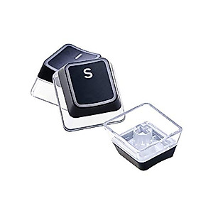 G.SKILL Crystal Crown Keycaps - Keycap Set with Transparent Layer for Mechanical Keyboards, Full 104 Key, Standard ANSI 104 English (US) Layout - Black