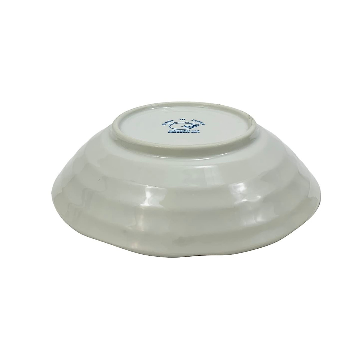 JapanBargain 2479, Japanese Porcelain Shallow Soup Bowl for Dinner Lunch Rice Poke Donburi Udon Ramen Noodle Pasta Cereal Maneki Neko Lucky Cat Pattern for Cat Lovers Made in Japan, 8.5-inch, Pink