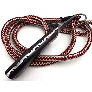 Nooraki SK-63 Handmade Damascus Hunting Knife 8.5 inches Full Tang Blade with Leather Sheath Skinner Knife, Camel Bone Handle