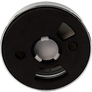 Westbrass A493CHM-07 Universal Patented Deep Soak Round Replacement 2-Hole Bathtub Overflow Cover for Full and Over-Filled Closure, Satin Nickel