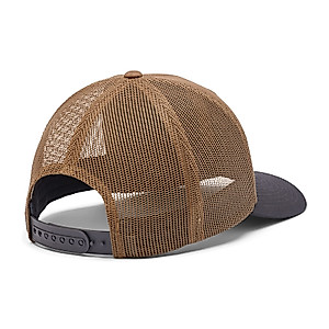 Columbia Mesh Snap Back Hat, Ball Cap, One Size, Delta/Shark/Mt Hood Cicle Patch, One Size