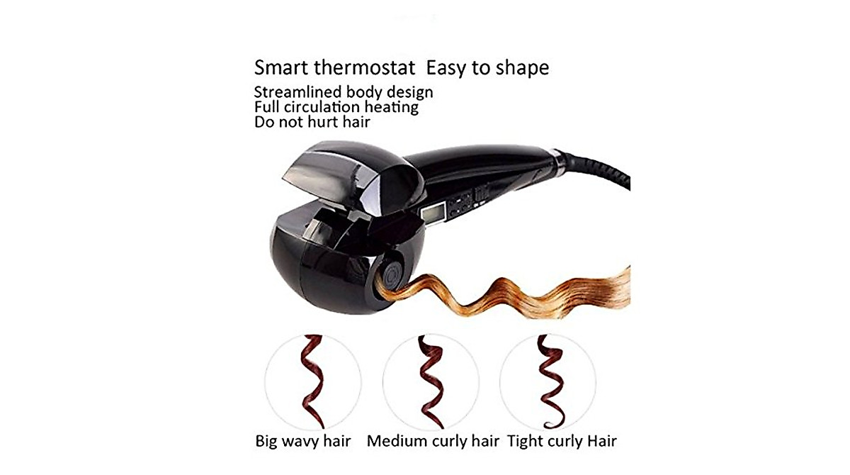 Hann LCD Pro Salon Automatic Hair Curler - Create Perfect Curls ...