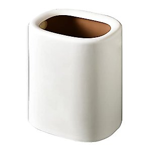 Trash Bin Trash Can Wastebasket Plastic Trash Can Garbage Can Wastebaskets for Bathroom Bedroom Office Dormitory Hotel Small Space Living Garbage Can Waste Bin (Color : OneColor, Size : L)