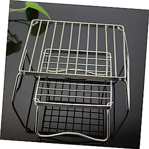 BESPORTBLE Grilling Accessories for Outdoor Grill Barbecue Charcoal Grills Outdoor Grill Accessories Portable Smoker Grill Grilling Basket Pan Backyard Cooking Grill Charcoal Bbq Pocket Metal