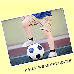 JAMEGIO boy socks 12 Pairs kids Low Cut socks Half Cushion Sport Ankle Athletic Sock for Little Big Kids(7-10 Years)