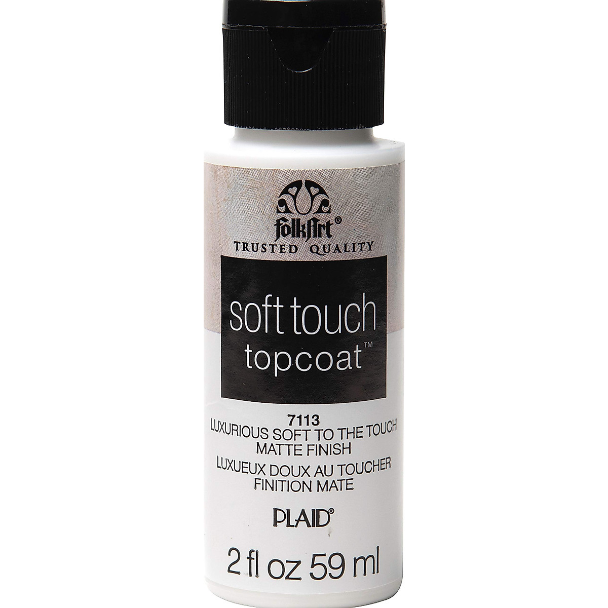 FolkArt Acrylic Craft Paint Softtouch Top Coat, 2 oz, Clear