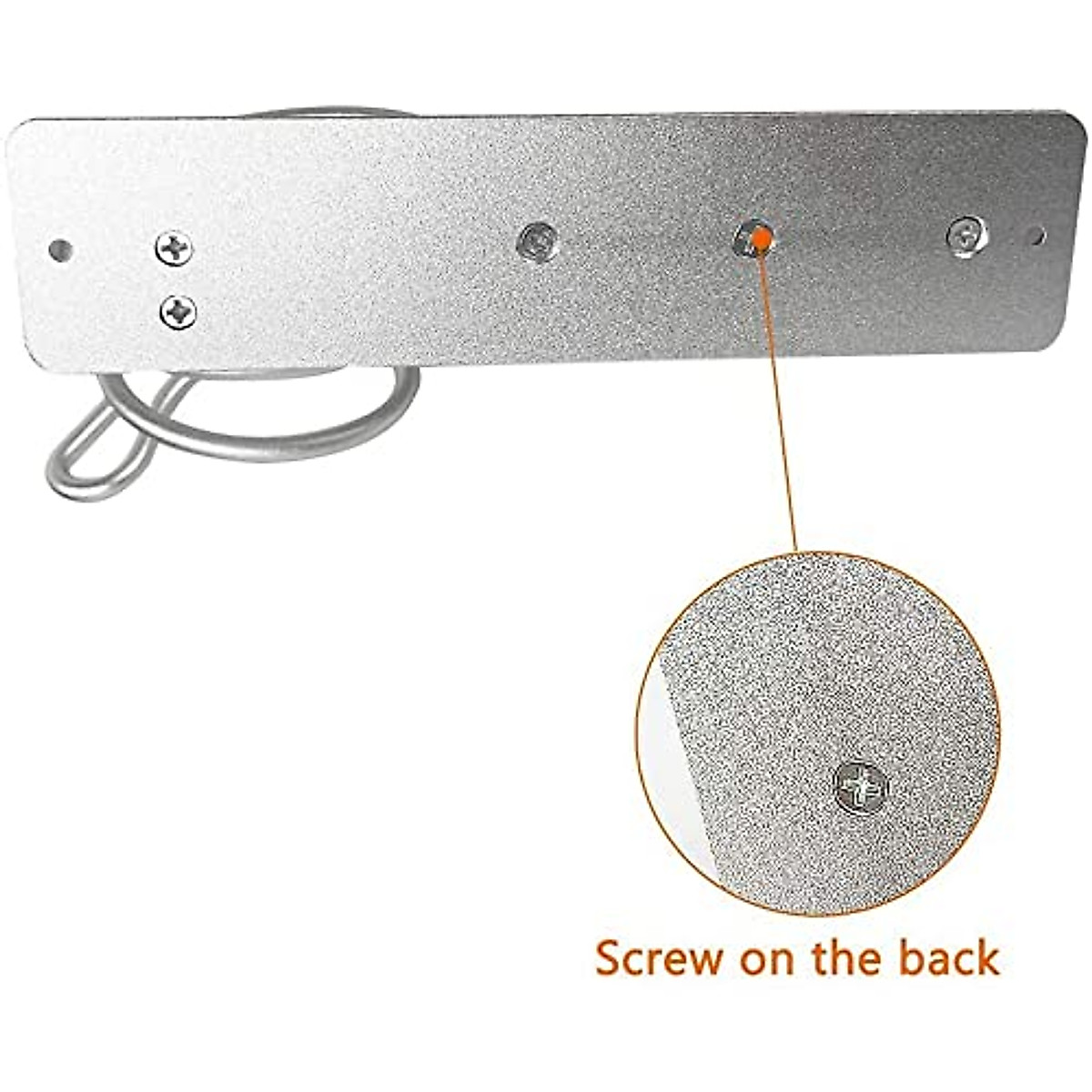 Hair Dryer Holder Wall Mount,Blow Dryer Organizer Wall Mounted Flat Irons,Curling Wands Save Space & Easy to Install Multi-Functional Hair Dryer Rack for Bedroom & Bathroom (Aluminum, siliver)