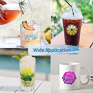 HTVRONT Color Changing Vinyl Permanent Adhesive Vinyl for Cricut,8 Pack Cold Permanent Vinyl Bundle 6 Colors-12" x 10" Vinyl Sheets +2 Transfer Tape Sheets Sensitive to Cold Vinyl for Stickers Decals Cups Water Bottles