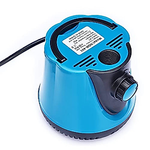 nongovee Aquarium Submersible Pump: 600GPH 2300L/H 45W Adjustable Displacement with 6ft Power Cord for Garden Waterfalls | Pool Covers | Hydroponics | Fish Tanks | Small Ponds | Fountains