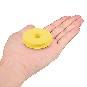 PATIKIL 2.24 Inch Fishing Line Spool, 50 Pack EVA Foam Fishing Winding Board Plates Fly Fishing Gear Organizer for Fishing Line Storage, Yellow