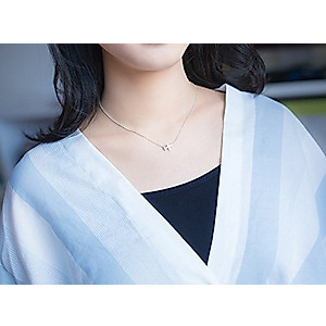 Helen de Lete Original Frosted Women's Airplane 925 Sterling Silver Collar Necklace