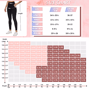 MOREFEEL Leggings with Pockets for Women, High Waisted Tummy Control Workout Black Hip Lift Yoga Pants Activewear