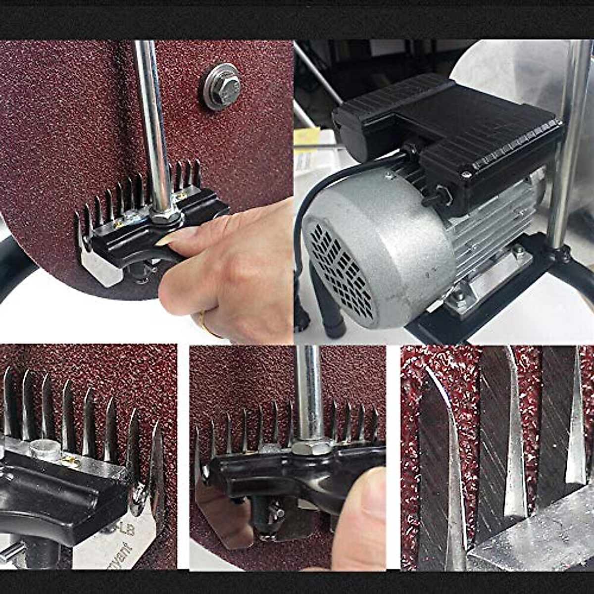 GDAE10 480W 110V Electric Sheep Clipper Grinder Goat Shearing Sharpener Grinding Machine Animal Goat Grooming Shearing Machine Blade (13.7 * 9.8 * 20in)