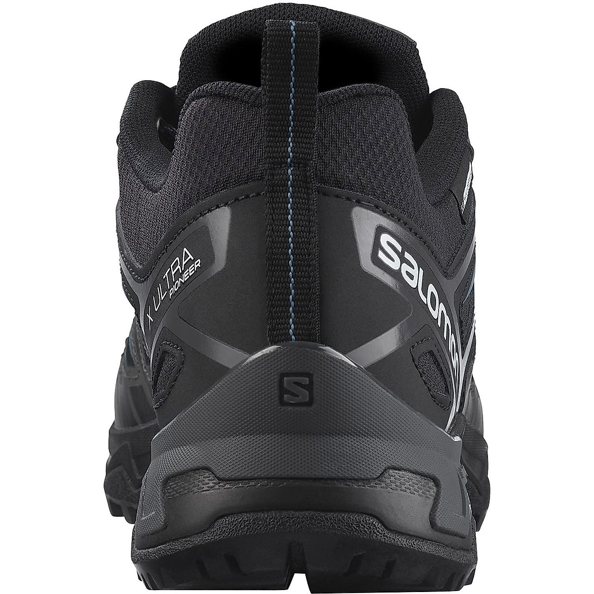 Salomon X Ultra Pioneer Climasalomon Waterproof Hiking Shoes for Men Climbing, Black/Magnet/Bluesteel, 9.5