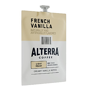 Alterra A183 Alterra Coffee Freshpacks, French Vanilla, 100/CT, Black