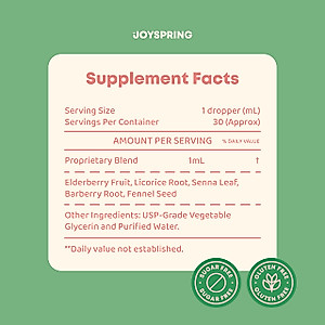 JoySpring Potty Wise Consitpation Relief for Kids for Happy Comfortable Kids - Natural Constipation Relief for Kids - Gentle Herbal Laxatives for Constipation - Vegan, Gluten-Free, Sugar-Free