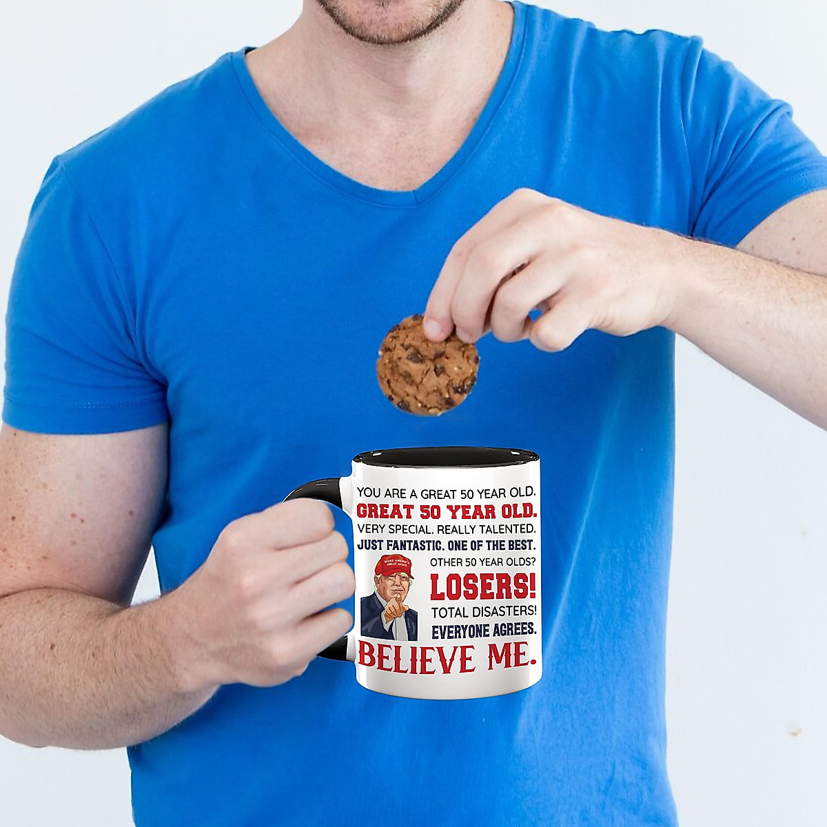 Viberty 50th Birthday Gifts For Men Women, 1974 Birthday Gifts Ideas, 50th Birthday Mugs Funny, 50 Year Old Birthday Gifts For Mom, Dad, Friend, Coworker, Him, Family, 50th Ceramic Mug 11oz