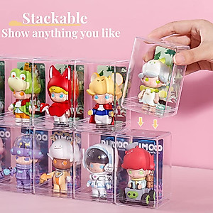 Acrylic Box for Display 8 Pieces Clear Box with Lid Treat Acrylic Gift Candy Box Jewelry Storage Container for Cosmetics Makeup Graduation Party Favor Box (3.7x 2.5x2.2 Inch)