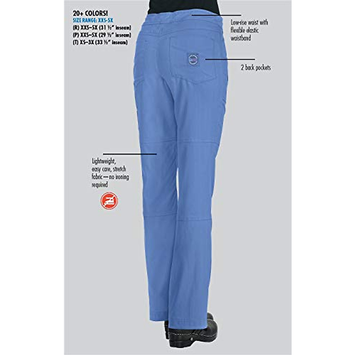 KOI Lite KOI721 Women's Scrub Pant Black M