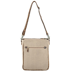SIXTEASE Womens Shoulder Bag Vintage Style Shoulder Bags for Women - Made with Genuine Leather, Upcycled Canvas, or Hair On - Handmade, Adjustable Strap, Brass and Zinc Hardware - Sterling