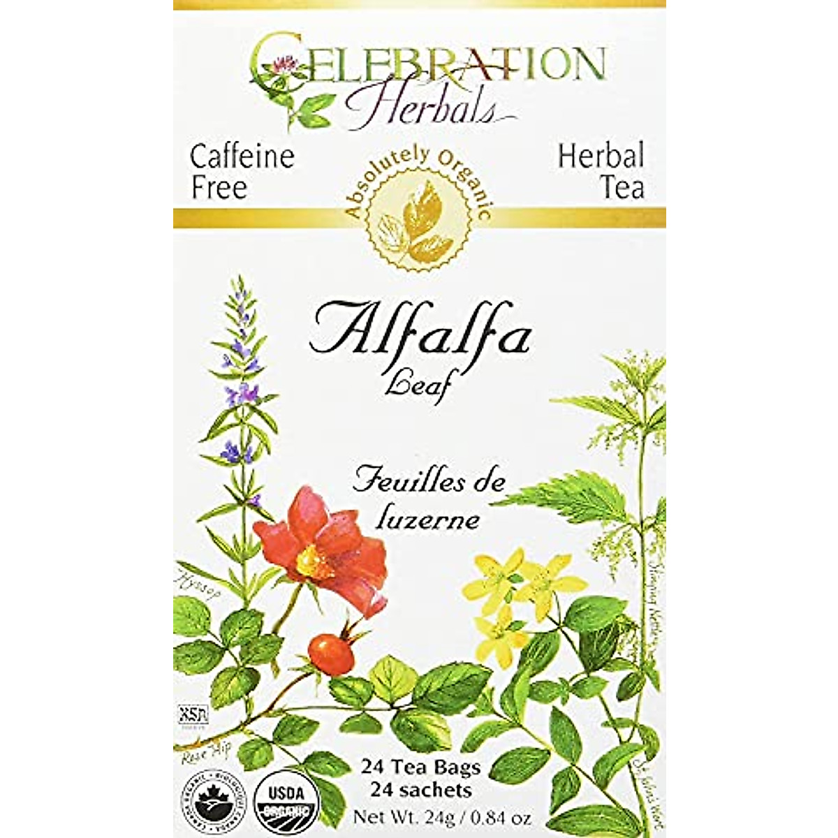 Alfalfa Leaf Tea - Certified Organic - 24 tea bags