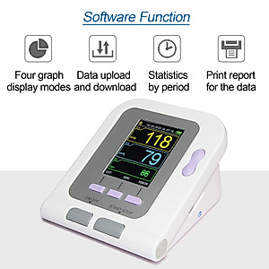 Fully Automatic Upper Arm Blood Pressure Monitor 3 Mode 4 Cuffs without adapter Electronic Sphygmomanometer