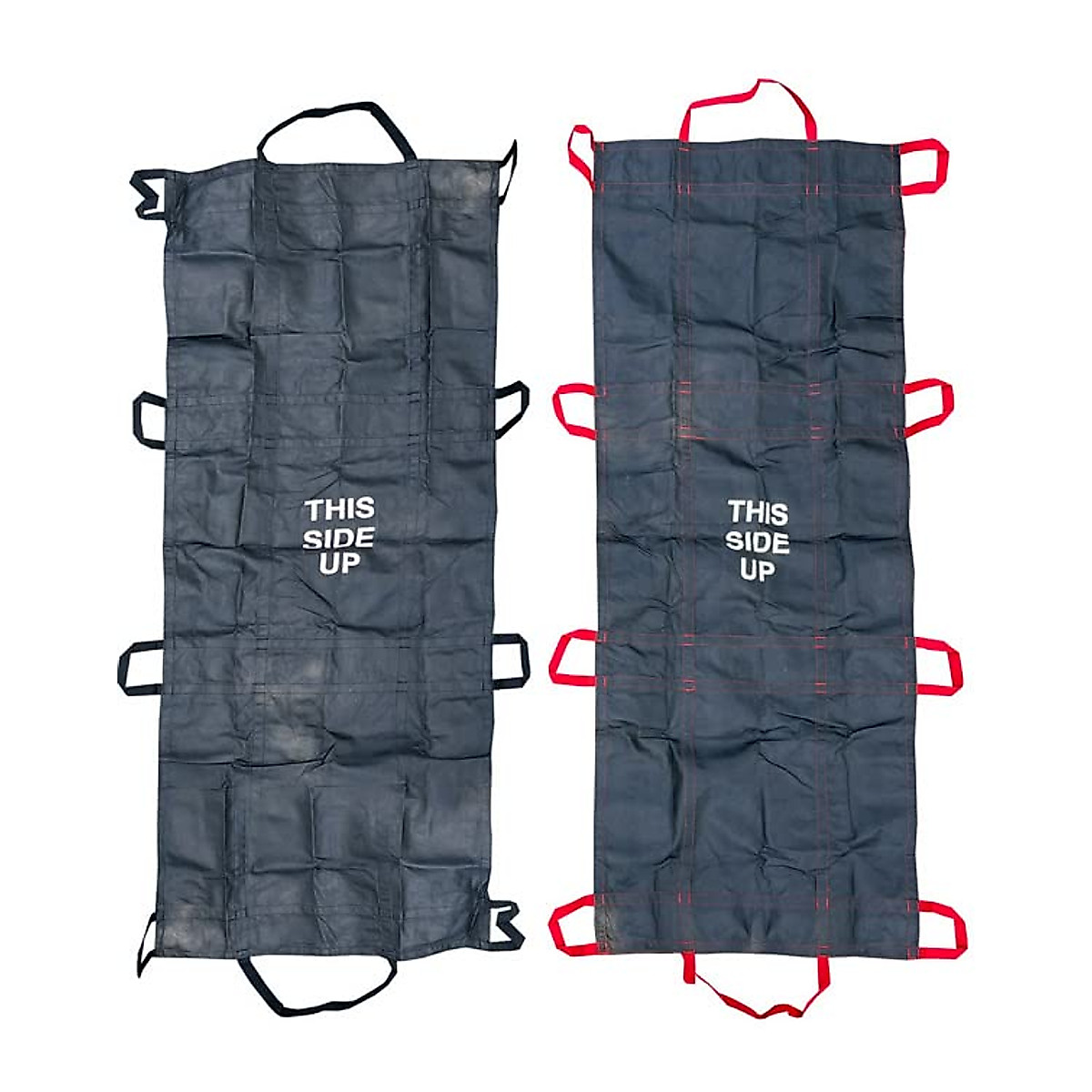 Rescue Essentials Brand Public Access QuikLitter, Red Nylon Handles, Non-Woven Fabric, 500 Lb Rated, Low Cost, Disposable for Patient Transfer, Casualty Evacuation