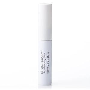 Sheer Cover – Volumizing Mascara & Lengthening Fibers Duo – Lengthening Black Mascara – Lash Extending Fibers –8.5 Milliliters