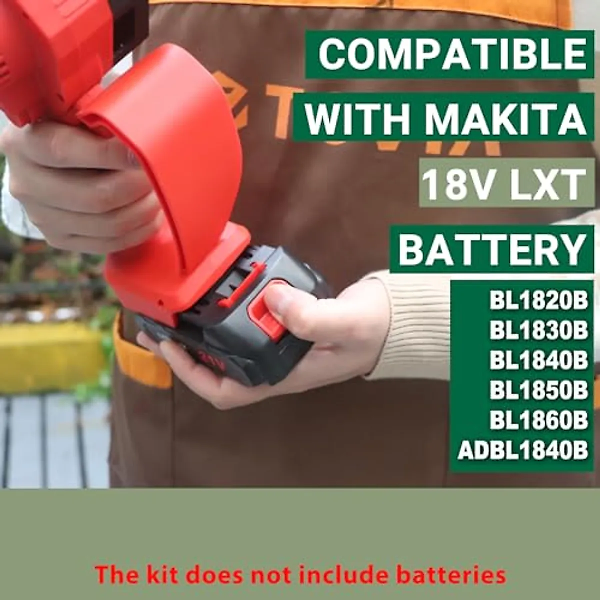 T TOVIA Cordless Power Chainsaw for Makita 18V Battery(Battery NOT Included), 4 Inch Hand-held Mini Pruning Saw for Wood Cutting, Tree Trimming, Camping