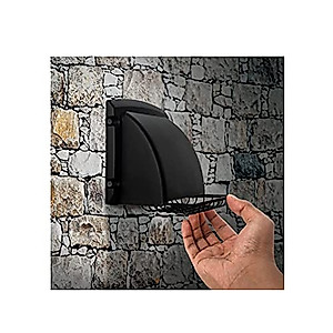 Everbilt BPMH4BLKHD6 Wide Mouth Dryer Vent Hood (Black)