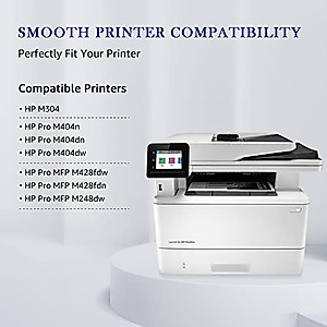 Mooho Compatible Toner Cartridge Replacement for HP 58A CF258A 58X CF258X Toner for HP Laserjet Pro M404n M404dn M404dw MFP M428fdw M428fdn M428dw M404 Toner Printer (2 Black, with Chip)