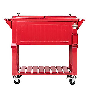 Permasteel PS-203F1-RED Furniture Cooler, Red