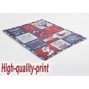 Shanfeirui Texas Themed Blanket - 50" X 60" - Featuring Longhorns - Ultra Soft Throw for Men, Women, Girls and Boys - Ideal Gift for Birthdays and Special Occasions - by Texas Gifts and Souvenirs.