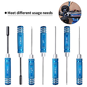 13-in-1 RC Tools Kits Box Set, RC Screw Kit, Hex Nut Drivers, Pliers, Wrench, Repair Tools Screwdriver Set for Traxxas Arrma Axial Redcat Losi RC Car Quadcopter Drone Airplane Helicopter Boat