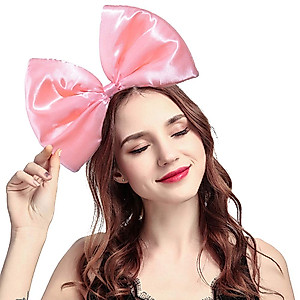 Women Huge Bow Headband Cute Bowknot Hair Hoop for Halloween Cosplay