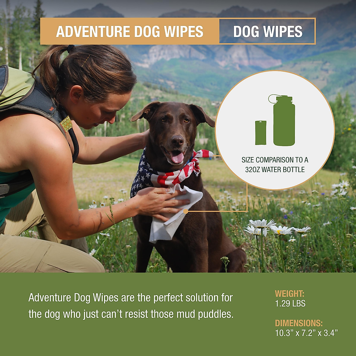 Adventure Medical Kits Dog Wipes - (Pack of 4)