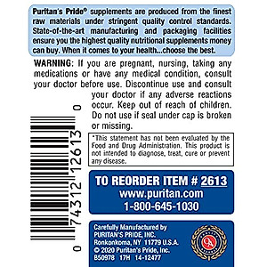 Puritan's Pride Probiotic Supplement, Acidophilus, Capsule, 250 Count(Pack of 1)