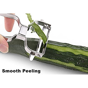 JIANYI Vegetable Peeler, Premium Kitchen Peeler with Comfortable Handle, Ultra Sharp Stainless Steel Y Peeler for Vegetable, Potato, Cucumber, Carrot, All Fruits & Veggies