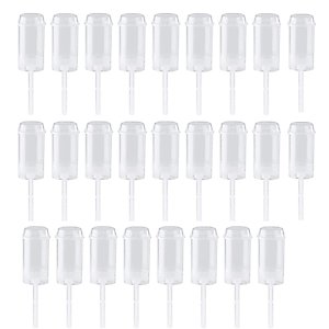 26 Pack Round Shape Clear Push-Up Cake Pop Shooter (Push Pops) Plastic Containers with Lids