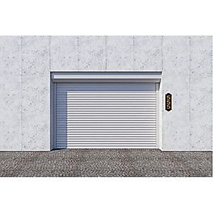 Vertical Black and Gold House Number, Address Plaque Outside Sign - Mailbox Numbers (10" x 3.5") Customized Sign for House, Store, Office, Outside, 911 Visibility Signage, (Vertical)