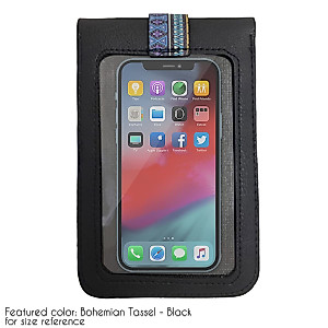 Small Travel Purse Pouch Bag - Crossbody Strap Wallet Smartphone Touchscreen Case Ball Sports Game, Animal, American Flag (Sports - Baseball)