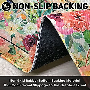 Cow Print Rugs for Kitchen Floor, Farmhouse Kitchen Mats Cushioned Anti Fatigue 2 Piece Set, Memory Foam Kitchen Mat Set of 2 and Kitchen Runner Rug Washable for Home Kitchen Decor 17"x30"+17"x47"