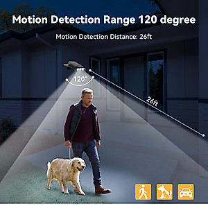 CONUOLY Solar Motion Sensor Light Outdoor, 3 LED Spotlights Outdoor IP65 Waterproof, Solar Flood Lights with 2 Lighting Modes, Security Wall Light for Yard Porch Garden Patio Driveway (Black-2 Pack)