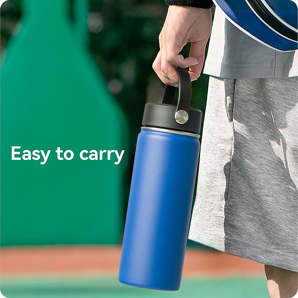 Prurex Replacement Lid for Hydroflask,Klean Kanteen,Simple Modern Wide Mouth Bottles, Flask Cap for 12-64oz Sports Water Bottles Accessories (2 Pack）