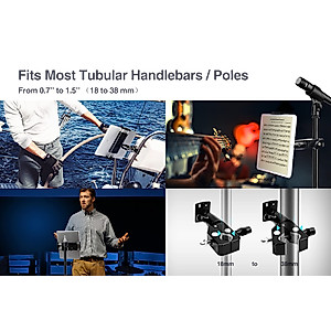 elitehood iPad Holder for Treadmill, Heavy Duty Tablet Holder for Stroller, iPad Bike Mount Compatible with 4.7-12 inches iPad, iPhone, Tablets and Cell Phones