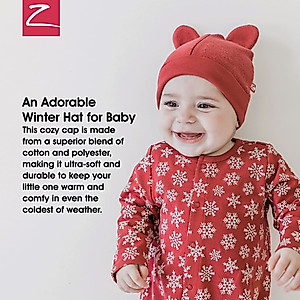 Zutano Unisex Baby Fleece Hat, Winter Baby Hat for Boys and Girls, Cold-Weather Baby Gear, Infant Cap, Baby Pink, 3M