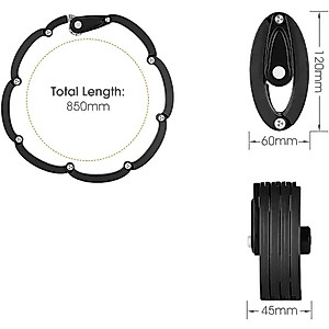 Bicycle Locks Heavy Duty Anti Theft Bike Lock Foldable Bike Lock Anti-Theft Road Bicycle Password Lock Scooter E-Bike Chain Lock Cycling Accessories