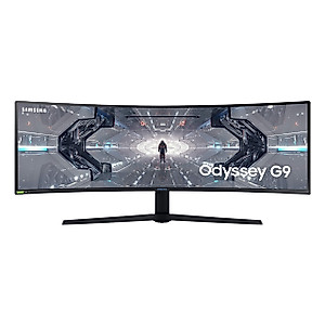 SAMSUNG 49-inch Odyssey G9 - QHD, 240hz, 1000R Curved Gaming Monitor, 1ms, NVIDIA G-SYNC & FreeSync, QLED (LC49G95TSSNXZA) (Renewed)